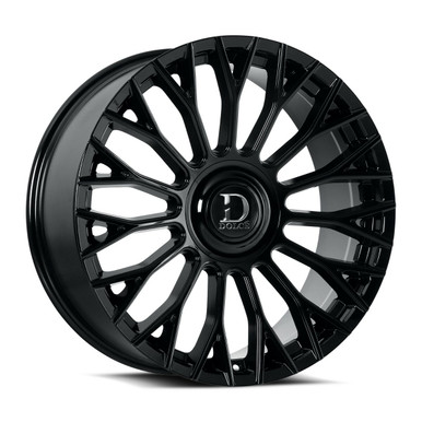 Dolce Luxury Roma 22x10.5 Glossy Black Wheels | 5x4.25 (5x108) 5x112 ...