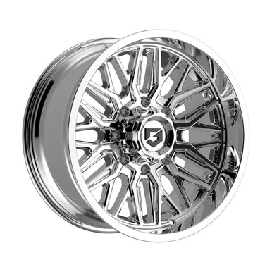 20" Gear Off Road 775C Surge Chrome 20x10 Wheel 8x6.5 Rim -19mm Lifted ...