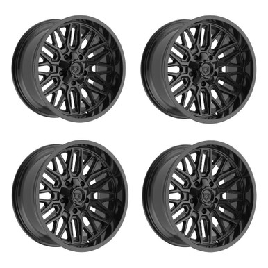 Set 4 20" Gear Off Road 775B Surge Gloss Black 20x9 Wheels 5x5.5 5x150 ...