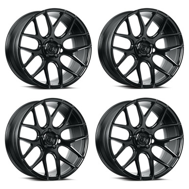 Set 4 20" Dolce Performance Monza 20x8.5 5x120 28mm Wheels Gloss Black ...