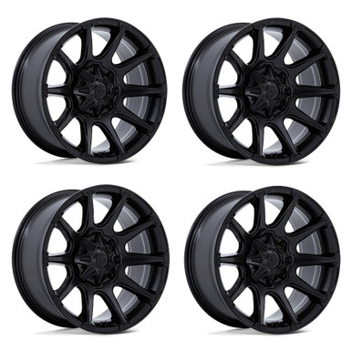 Set 4 22" Fuel FC880 Super C Matte Black 22x10 Wheels 8x180 -18mm ...