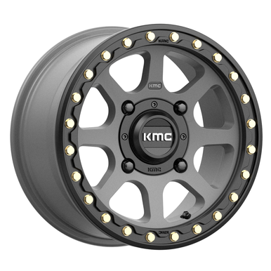 KMC Powersports Ks234 Addict 2 Beadlock 15x6 4x156 Satin Gray Wheel 15 ...
