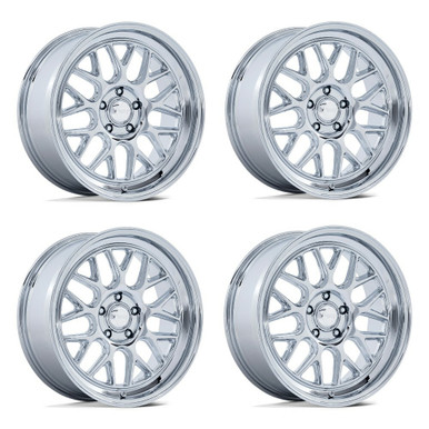Set 4 17" American Racing Vintage VN516 G-Force Chrome 17x8 Wheels 5x4 ...