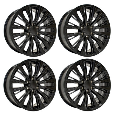 Set 4 20" OE Wheels CA93 Satin Black 20x9 Wheels 6x5.5 Rims 28mm For ...