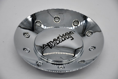 American Racing Chrome Black Logo Wheel Center Cap Hub Cap 939L170-C 6. ...