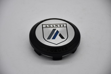 Asanti Satin Black Chrome Logo Wheel Center Cap Hub Cap AF-CAPBEZELSB 3 ...