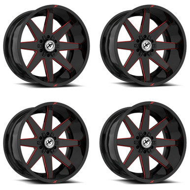 XF Off-Road XF-236 Wheels 20 Inch 5x5 (5x127) 5x5.5 (5x139.7) Gloss Bl