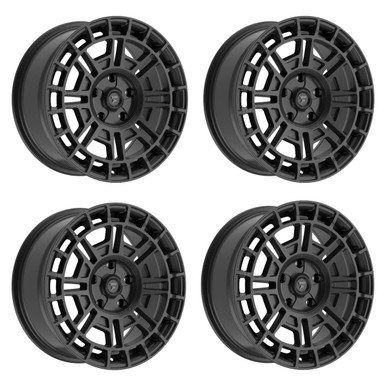 Set 4 18" Fittipaldi Off Road FT109SB Satin Black 18x8 Wheels 5x100 ...