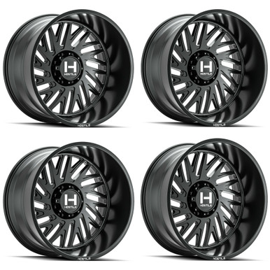 Set 4 20" Hostile H131 Syclone Asphalt 20x10 Wheels 8x170 -19mm Lifted ...