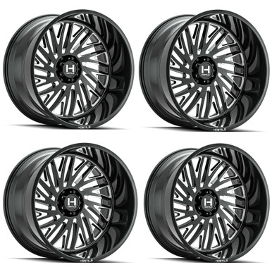 Set 4 20" Hostile H131 Syclone Blade Cut 20x10 Wheels 6x135 -19mm ...