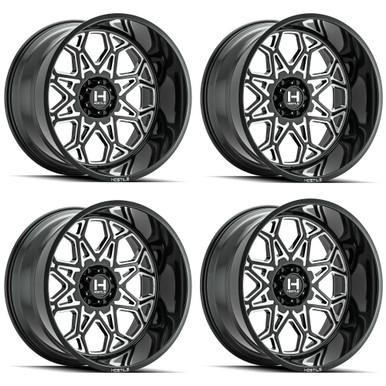 Set 4 20" HostileH132 Anvil Blade Cut 20x10 Wheels 6x135 -19mm Lifted ...