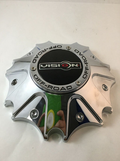 Vision Offroad 3992 Storm 8 Lug Wheel Center Hub Cap Chrome C3992-8 10 ...