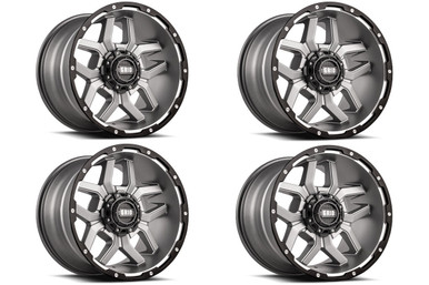 Set 4 20" Grid Offroad GD07 20x10 5x150 -25mm Wheels Matte Anthracite ...