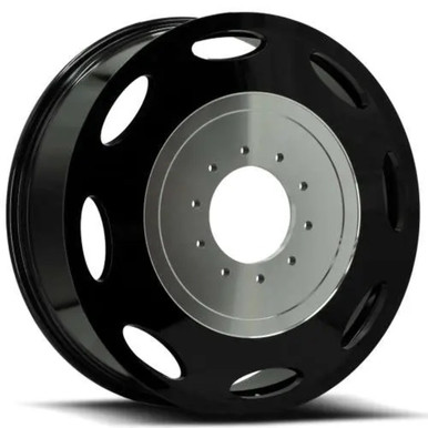 XF Dually Dually Inner Wheels 24 Inch 8x200 Gloss Black A2i Wheel and