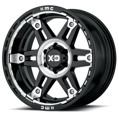 17" XD XD840 Spy II 17x9 Gloss Black Machined 5X5.5 Wheel -12mm Rim ...