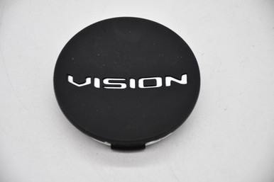 Vision Satin Black Wheel Center Cap Hub Cap C471SB-V 2.5" 471 Splinter ...