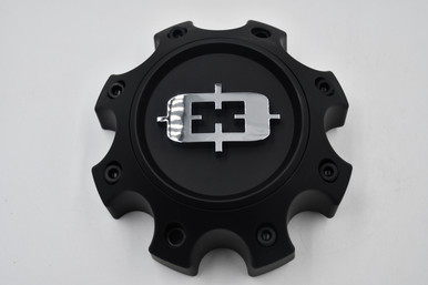 Vision Satin Black Wheel Center Hub Cap C415SB-8V 6.875" Vision 8 Lug ...