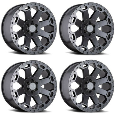 Set 4 Black Rhino Warlord 18x9 5x150 Gunmetal Wheels 18" 12mm For ...