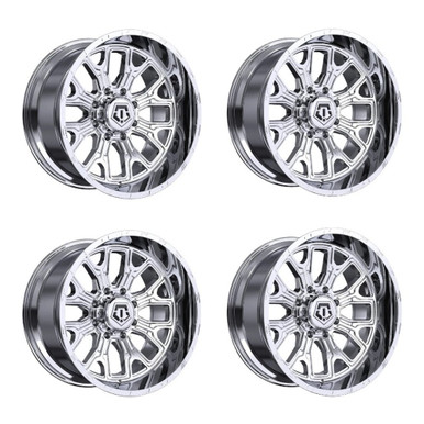 Set 4 22" TIS 560C Chrome Plated Wheels 22x12 8x170 -44mm Offroad Truck ...