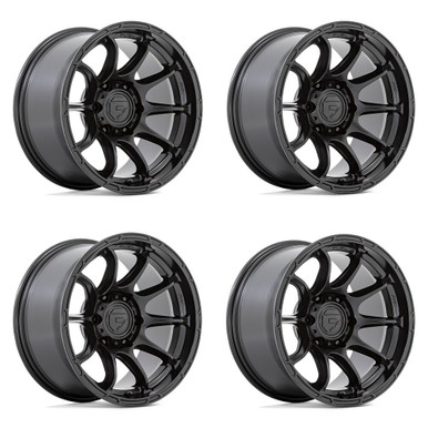 Set 4 Fuel D791 Variant 17x9 5x5 Matte Black Wheels 17" 1mm Rims - A2i ...