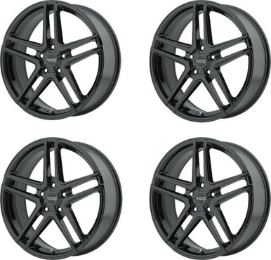 Set 4 American Racing AR907 16x7 5x4.5 Gloss Black Wheels 16" 40mm Rims ...
