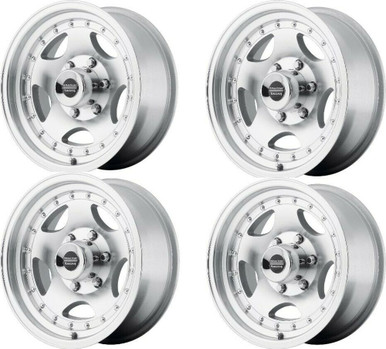 Set 4 American Racing AR23 15x8 5x5 Machined Wheels 15" -19mm Vintage ...