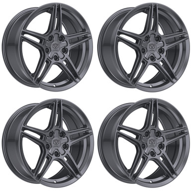Edge Street 354A 16x7.5 Anthracite Wheels | 5x100 5x4.5 (5x114.3) Truck ...