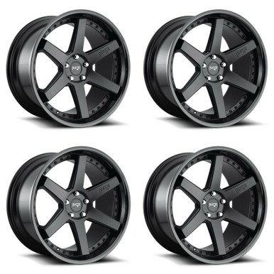Set 4 Niche M192 Altair 18x8.5 5x4.5 Gloss Black Matte Black Wheels 18 ...