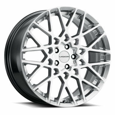 18" Vision Street 474 Recoil Hyper Silver Wheel 18x8 5x4.25 (5x108 ...