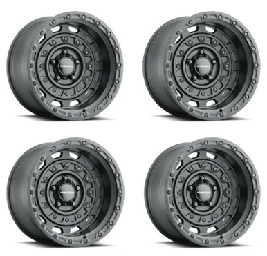 Set 4 18" Vision Off-Road 403 Tactical Satin Black Wheel 18x9.5 5x150 ...