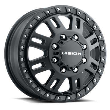 16" Vision HD 408 Manx 2 Dually Satin Black Front Wheel 16x6 8x6.5 Rim ...