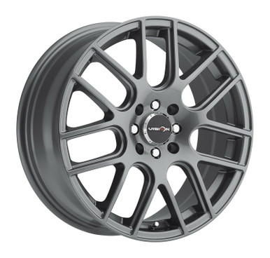 16" Vision Street 426H Cross Gunmetal Wheel 16x7 4x100 Rim 38mm - A2i ...