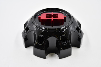 Vision 363 Armor Wheels Gloss Black Red Emblem Wheel Center Cap C360GBR ...