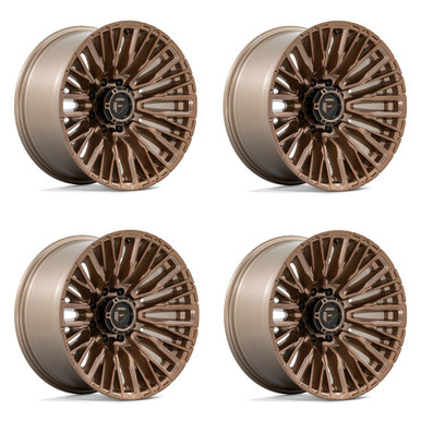 Set 4 Fuel D850 Rebar 20x10 8x170 Platinum Bronze Milled Wheels 20 ...
