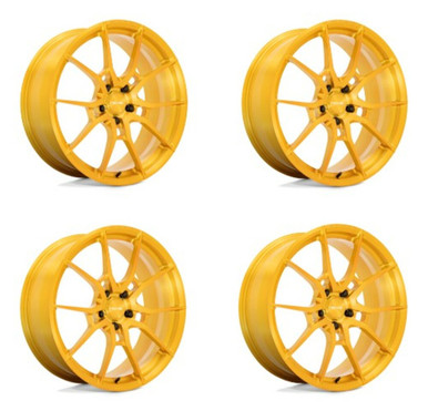 Set 4 Niche Mono T112 Kanan 21x12 5x130 Brushed Candy Gold Wheels 21 ...