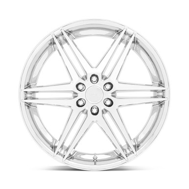 26" DUB S265 Dirty Dog 26x10 6x5.5 25mm Chrome Wheel For Chevy GMC Ram ...
