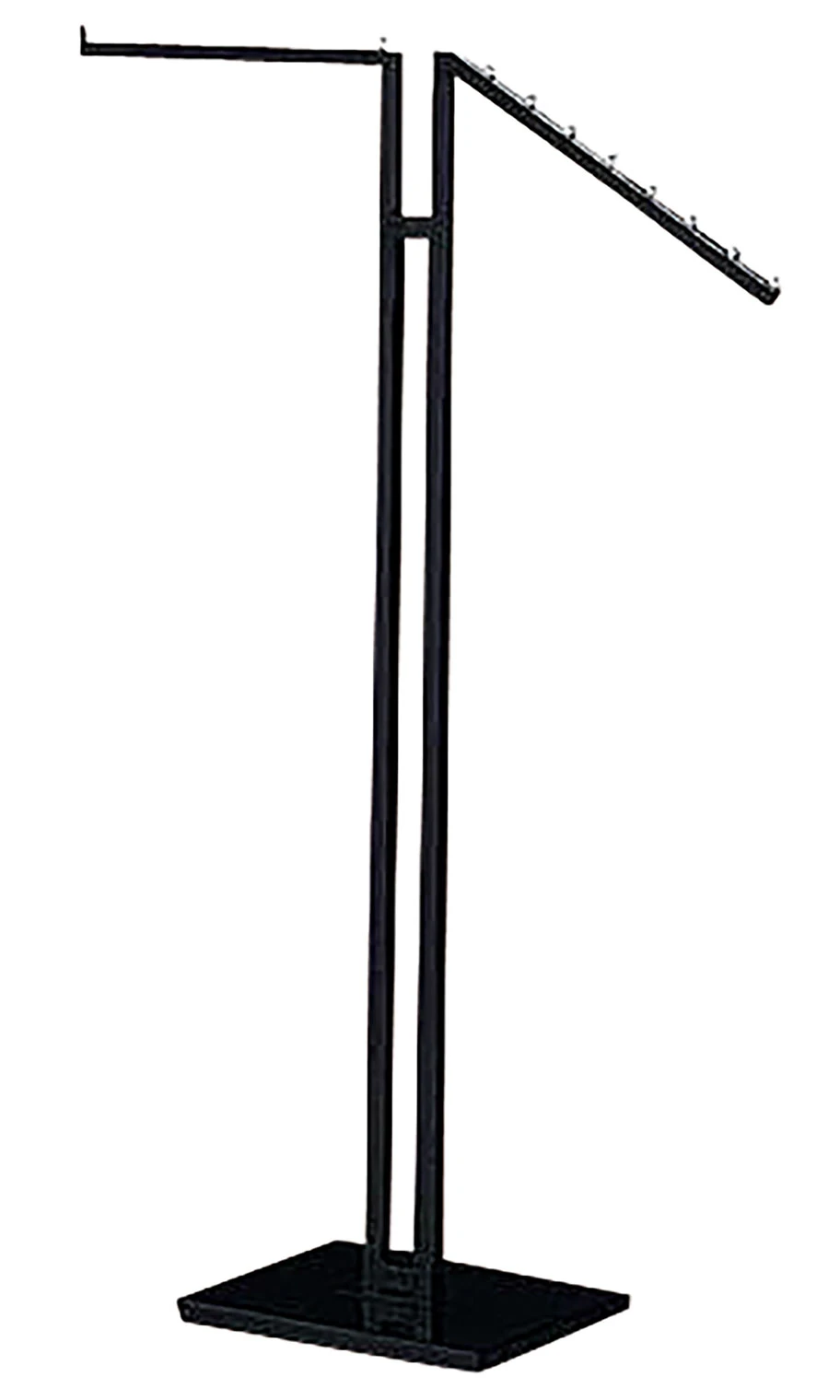2-Way Clothing Rack with Straight and Slant Arms