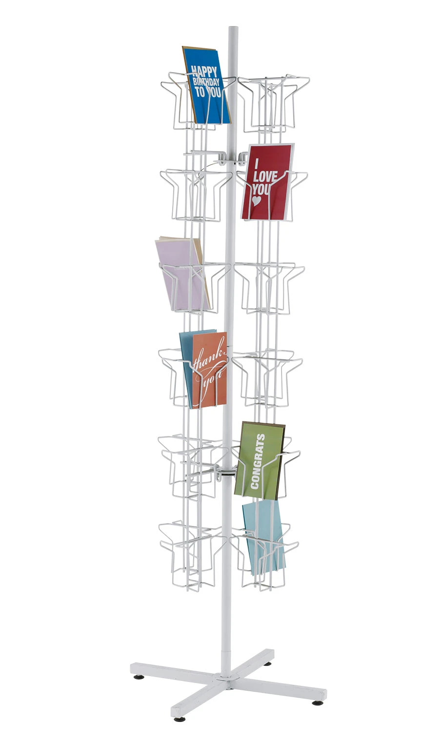 48-Pocket Rotating Greeting Card Rack