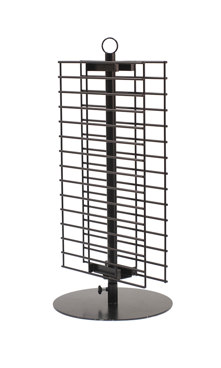 Double Wire Grid Countertop Spinner Rack