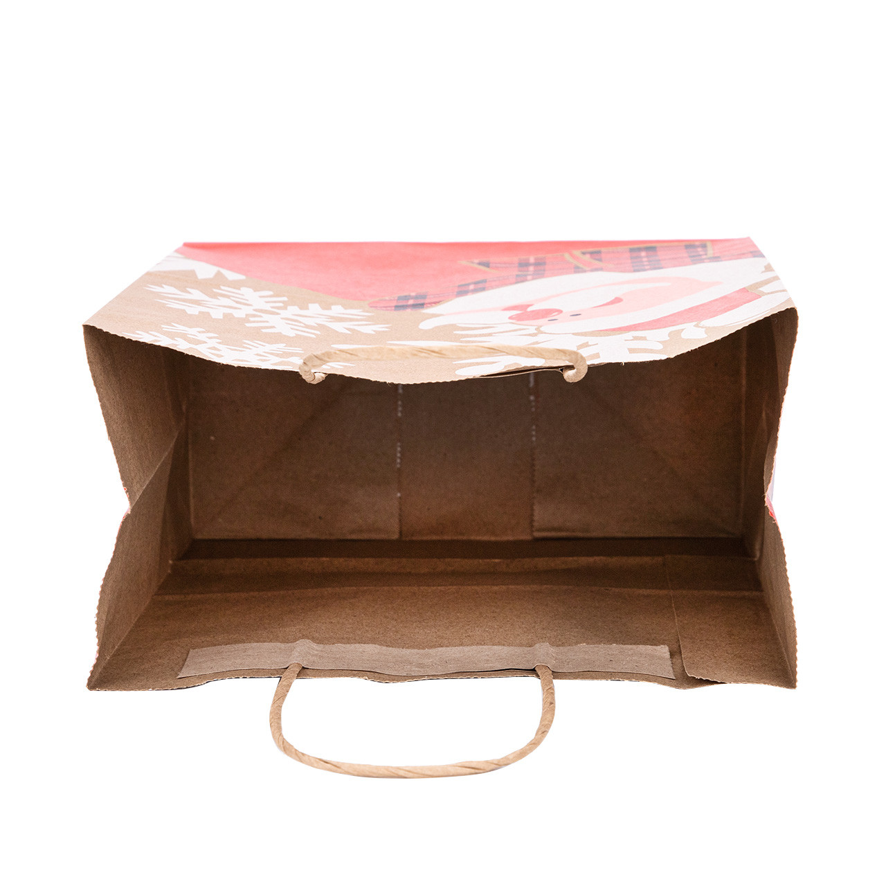 Medium (Cub) - Santa Holiday Paper Bag - Case of 100