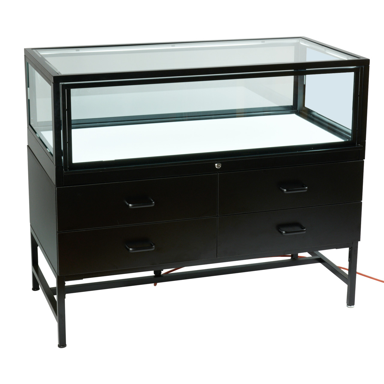 Glass Showcase Display Drawers