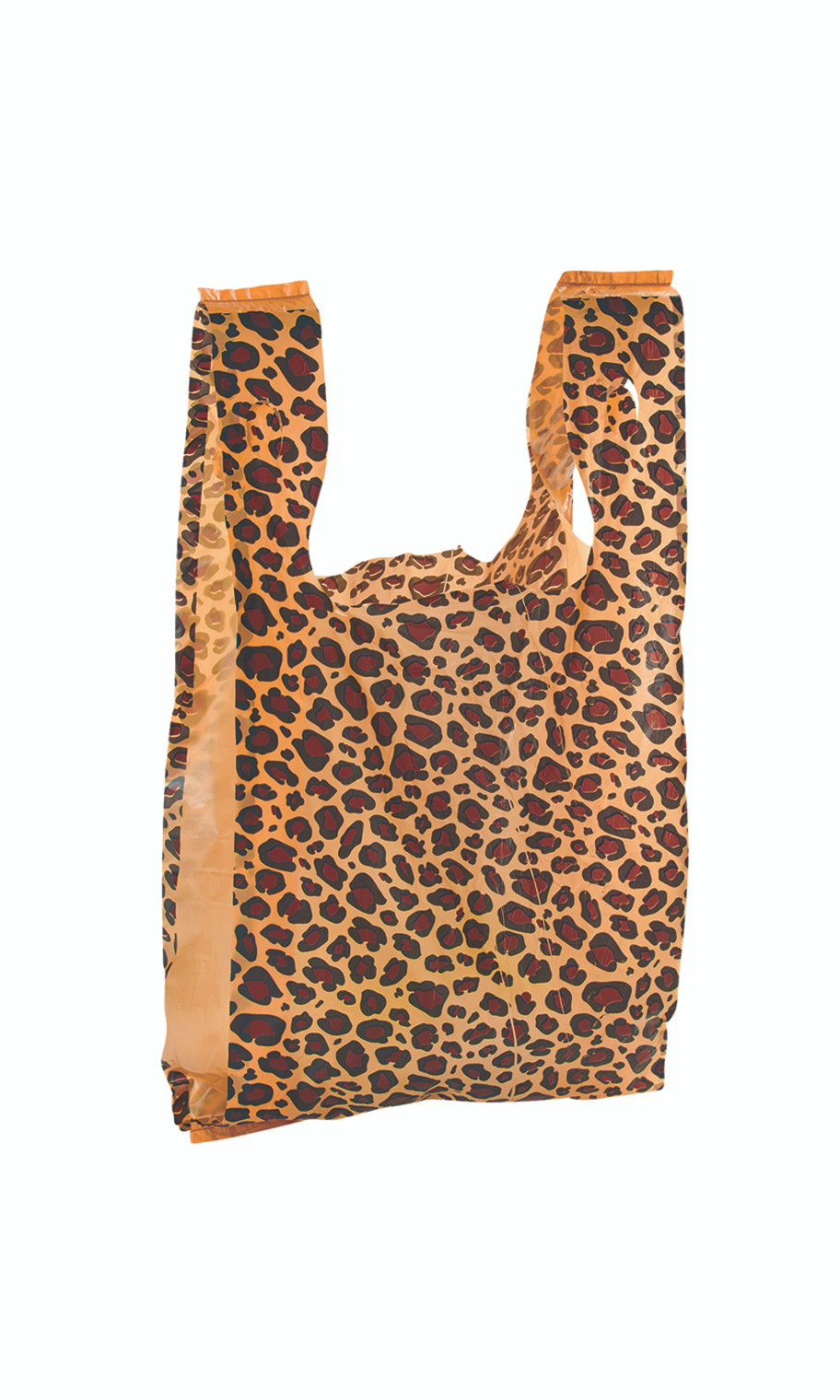 Small - Animal Print Plastic T - Shirt Bags - Case of 1,000