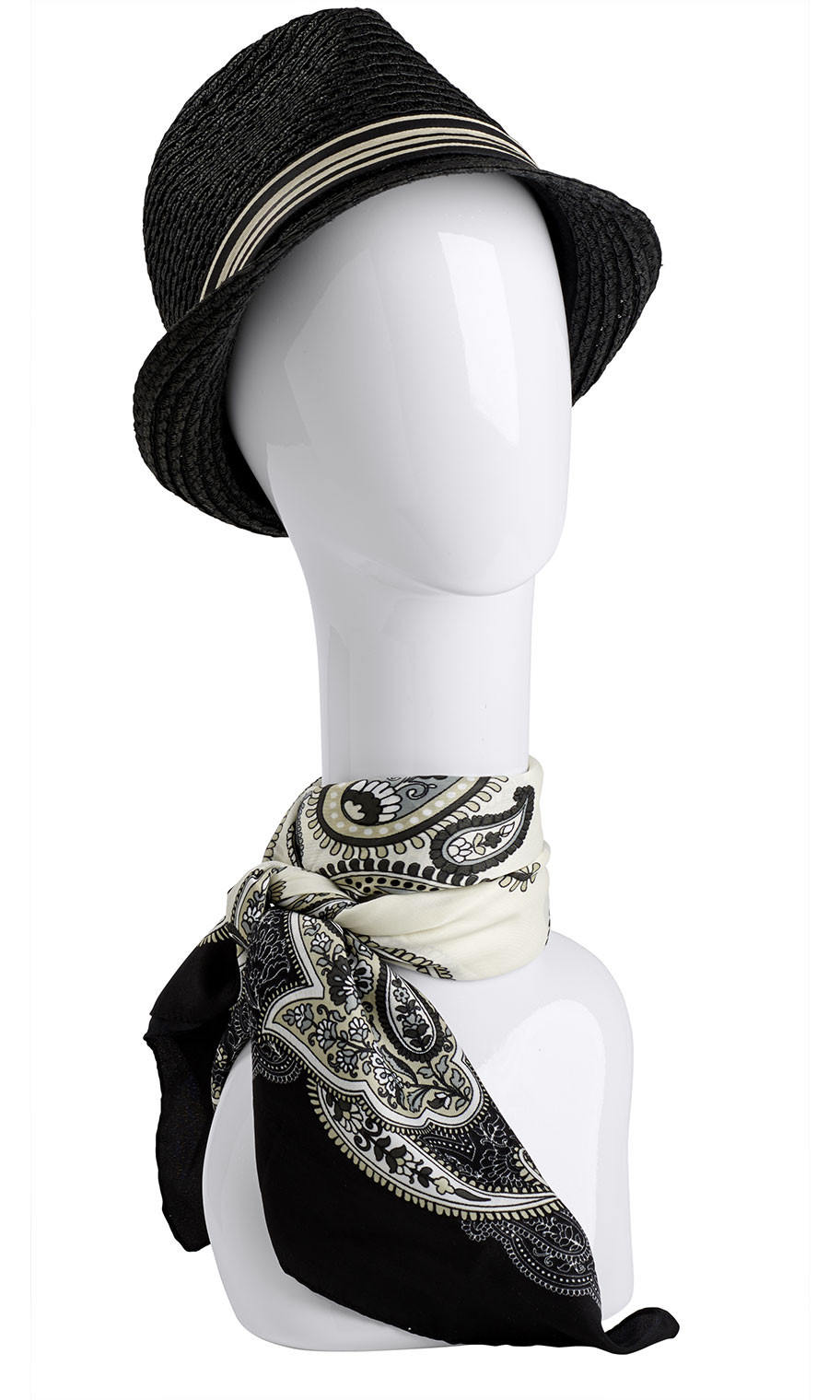 Premium Glossy White Plastic Mannequin Head