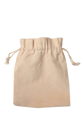 5 x 7 inch Natural Cotton Drawstring Pouches | Store Supply Warehouse