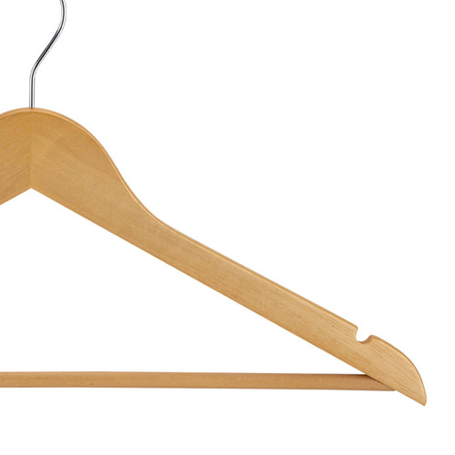 17 inch Natural Wood All Purpose Hangers | Store Supply Warehouse