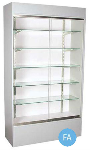 48 inch Wall Unit Display Case - Fully Assembled with Lighting