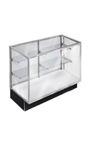 48 Inch Extra Vision Metal Framed Black Display Case - Fully Assembled ...
