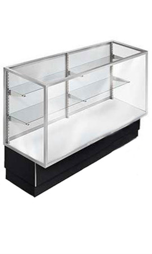 70 Inch Full Vision Metal Framed Display Case - Fully Assembled with ...