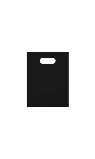 Small Low Density Black Merchandise Bags - Case of 100