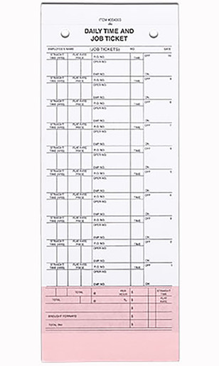 Technician's Daily Job Tickets